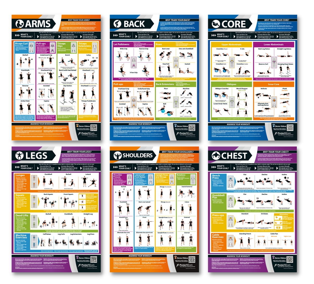 Exercise Poster Set of 6 – Bright Education Australia