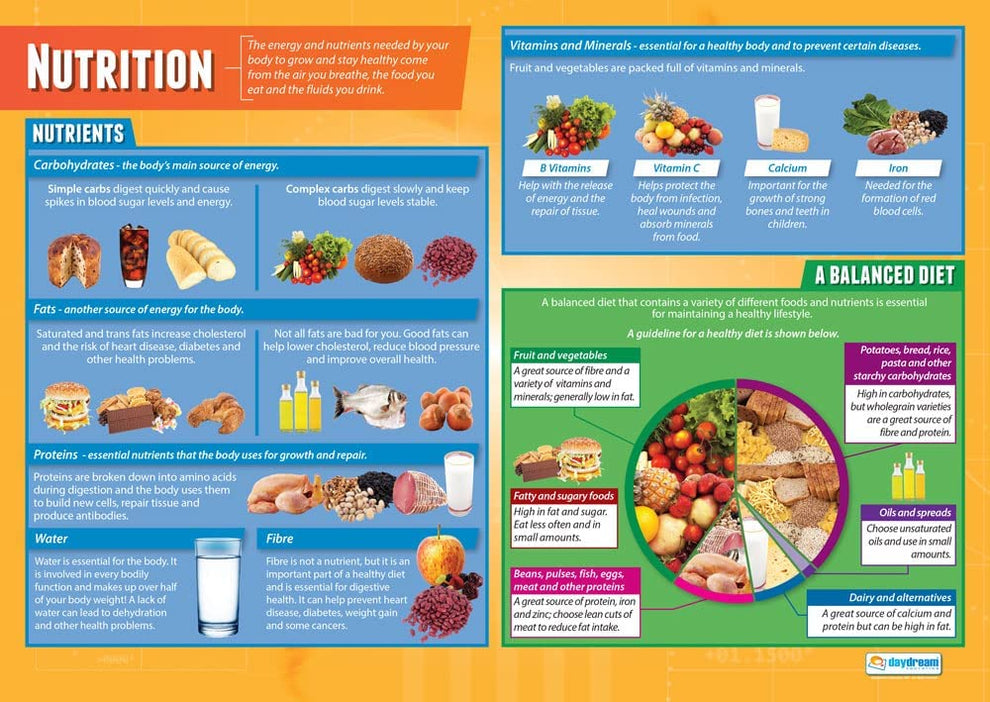 Nutrition Poster | Food Science Poster | Gym & Fitness Poster ...