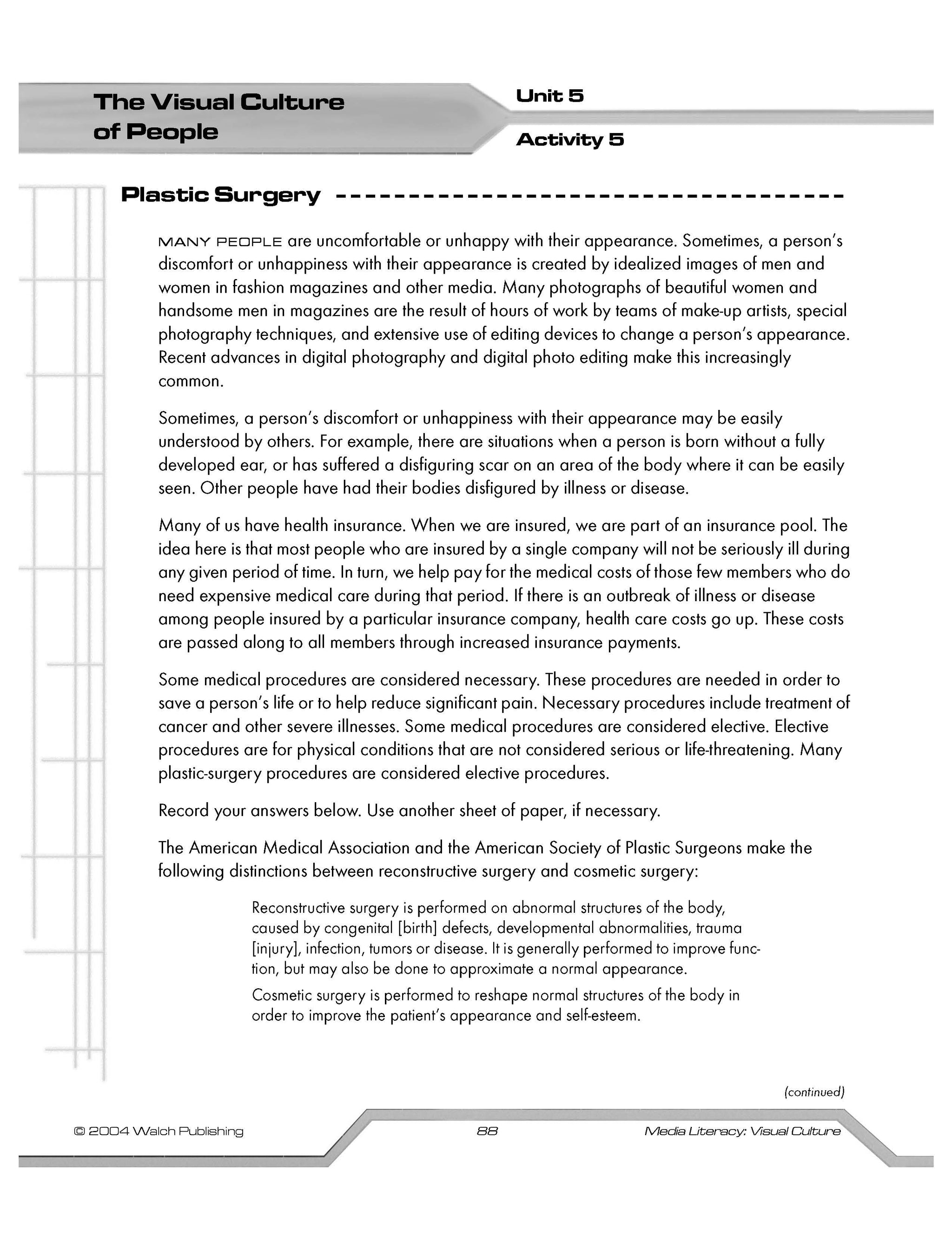 Media Literacy: Visual Culture Book – Bright Education Australia