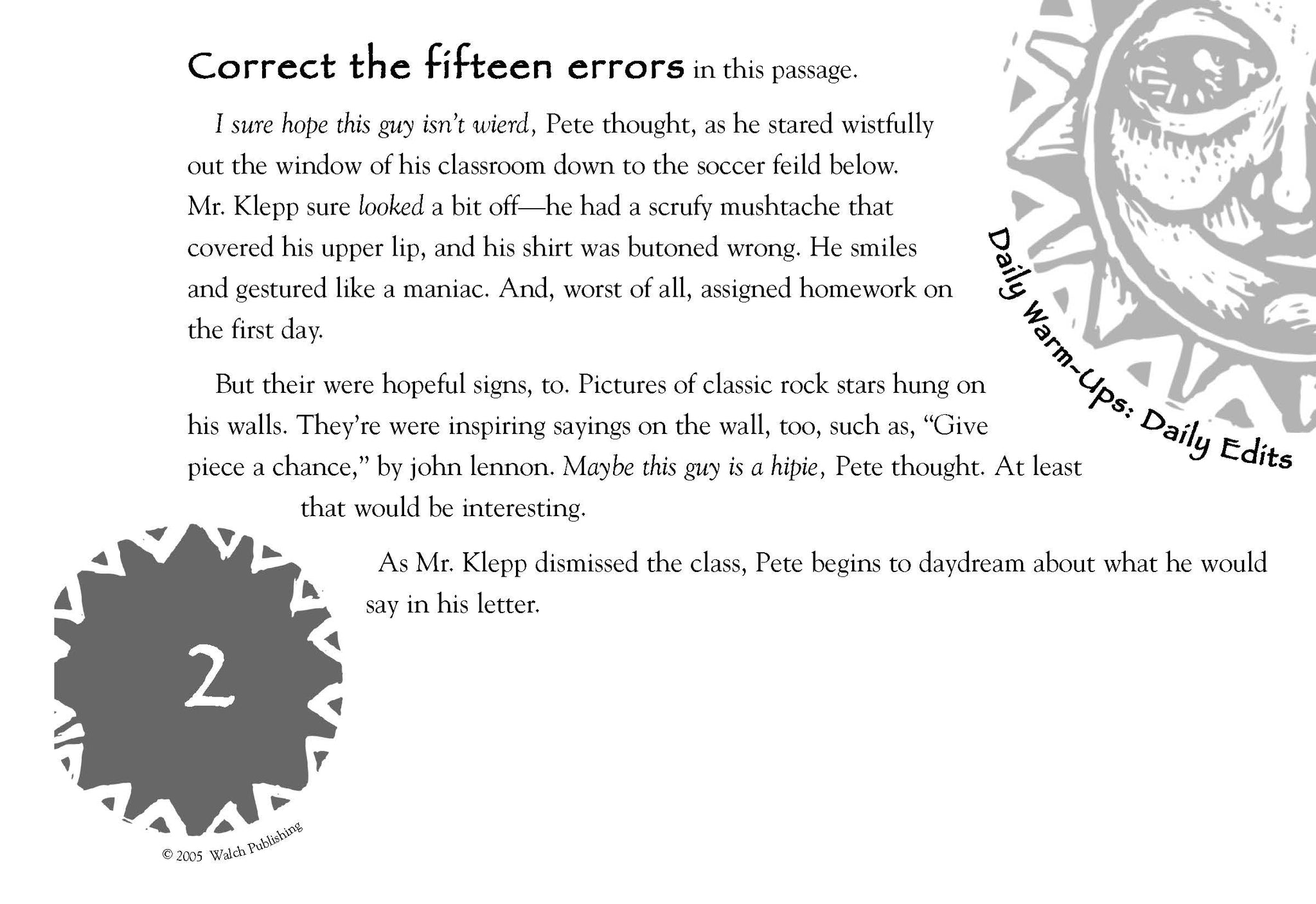 Daily Warm Ups Daily Edits Level 1 Book | English Books | Literature ...