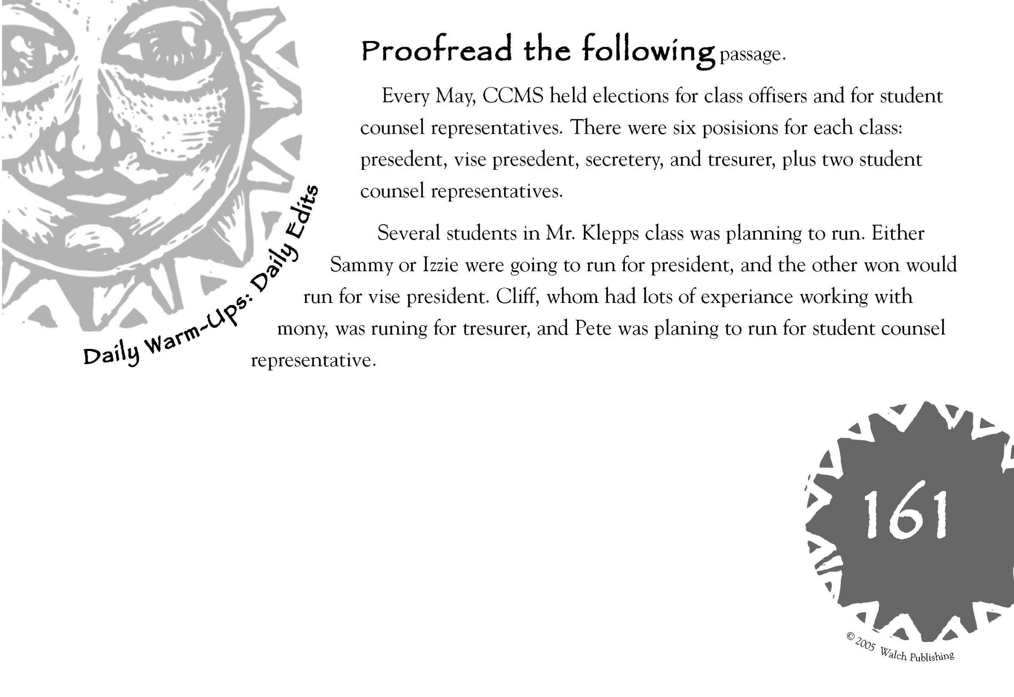 Daily Warm Ups Daily Edits Level 1 Book | English Books | Literature ...