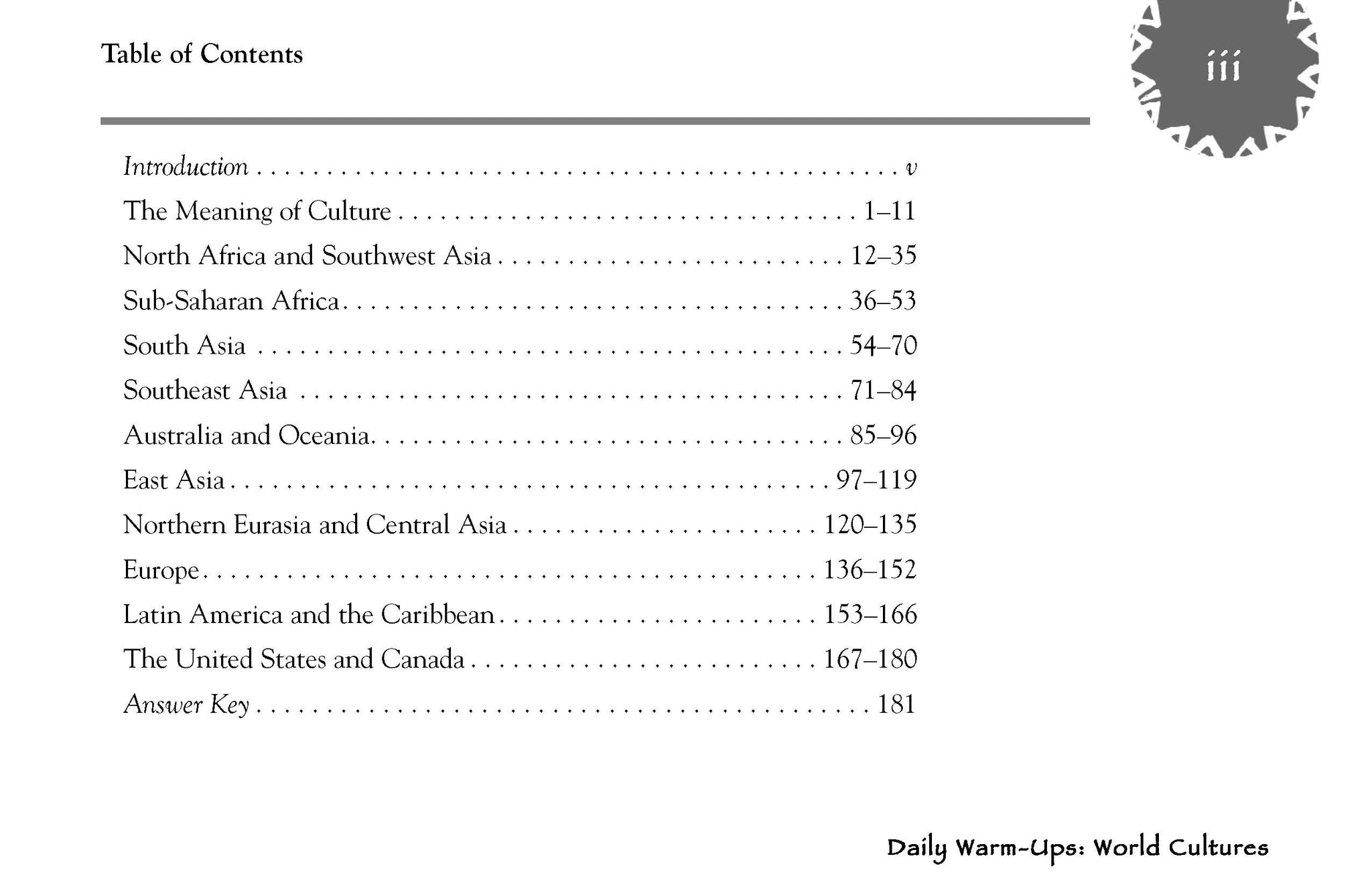 Daily Warm Ups World Cultures Level 2 Book | Geography Books ...