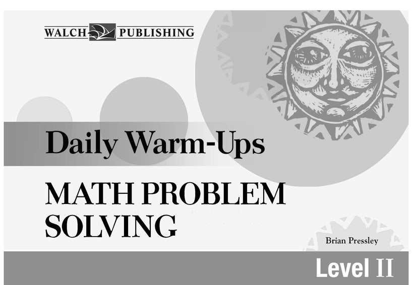 Daily Warm Ups Math Word Problems Level 1 Book | Maths Books | Maths ...