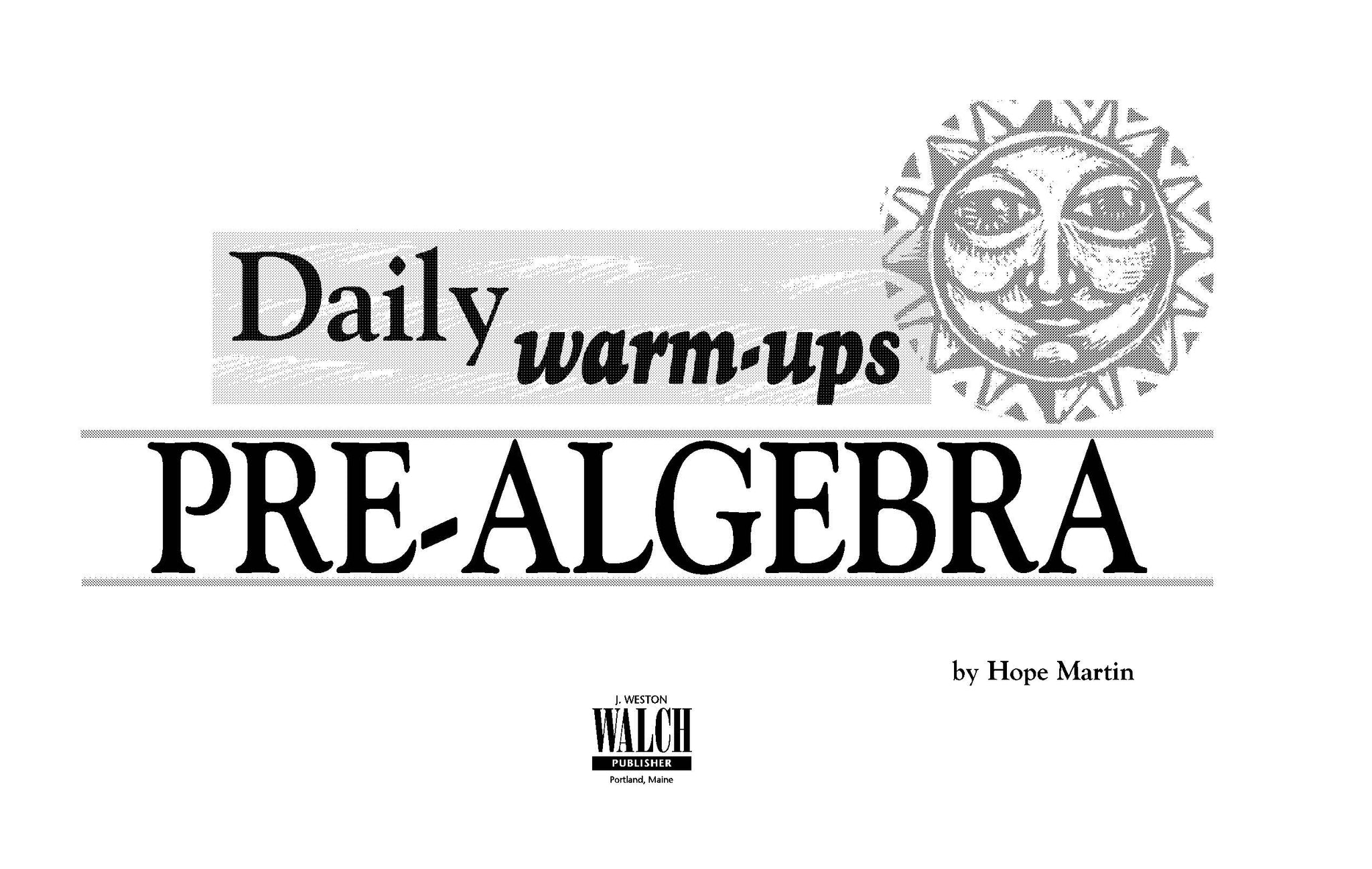 Daily Warm Ups Pre Algebra Level 1 Book | Maths Books | Maths Textbooks ...