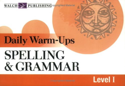 Daily Warm Ups Spelling & Grammar Level 1 Book | English Books ...