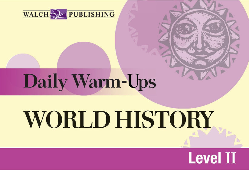 Daily Warm Ups World History Level 2 Book | History Books | History ...