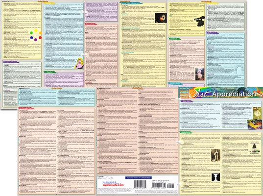 Art Appreciation Quickstudy Guide | Visual Art Education Resources | Visual Art Teaching ...