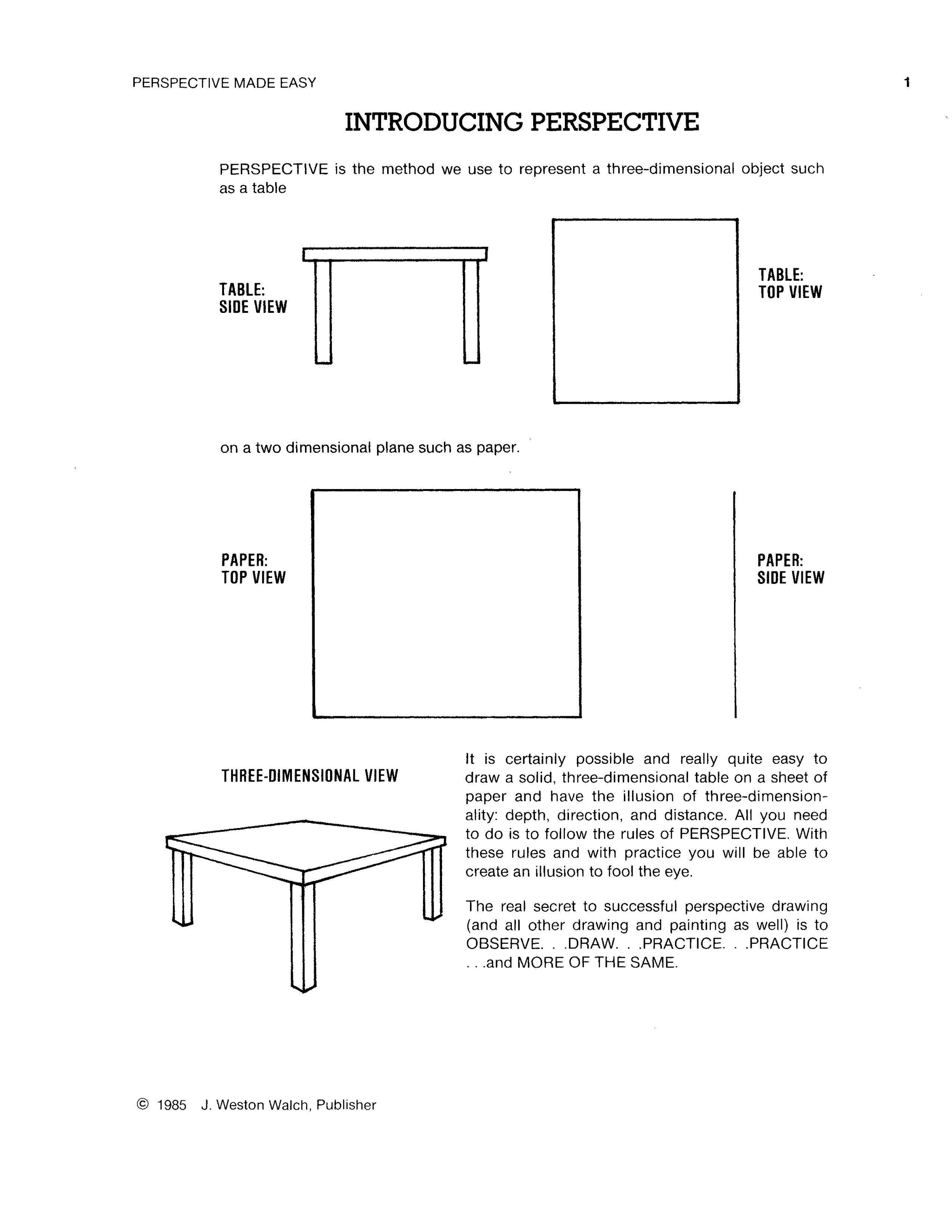 Perspective Made Easy Book Visual Art Books Visual Art Textbooks