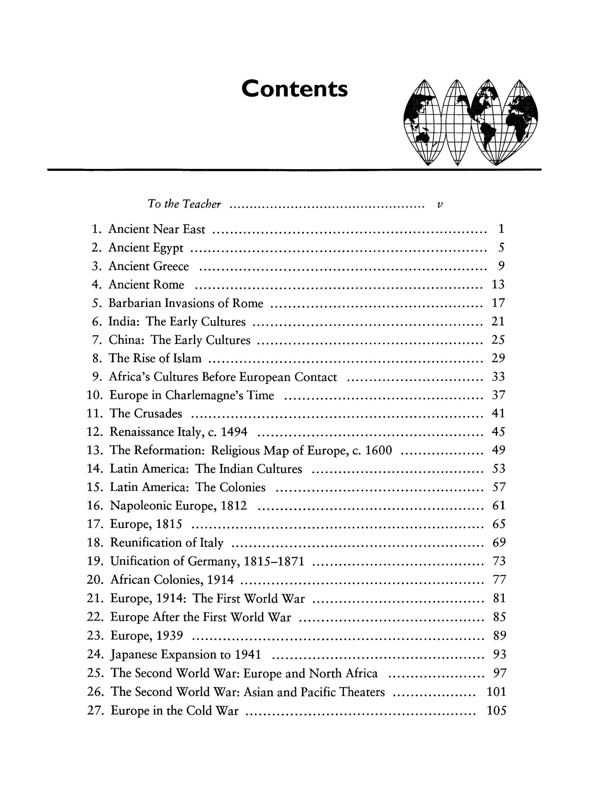 World History: Map Activities Book | History Books | History Textbooks ...