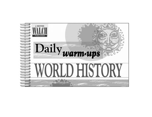 Daily Warm Ups World History Level 2 Book | History Books | History ...